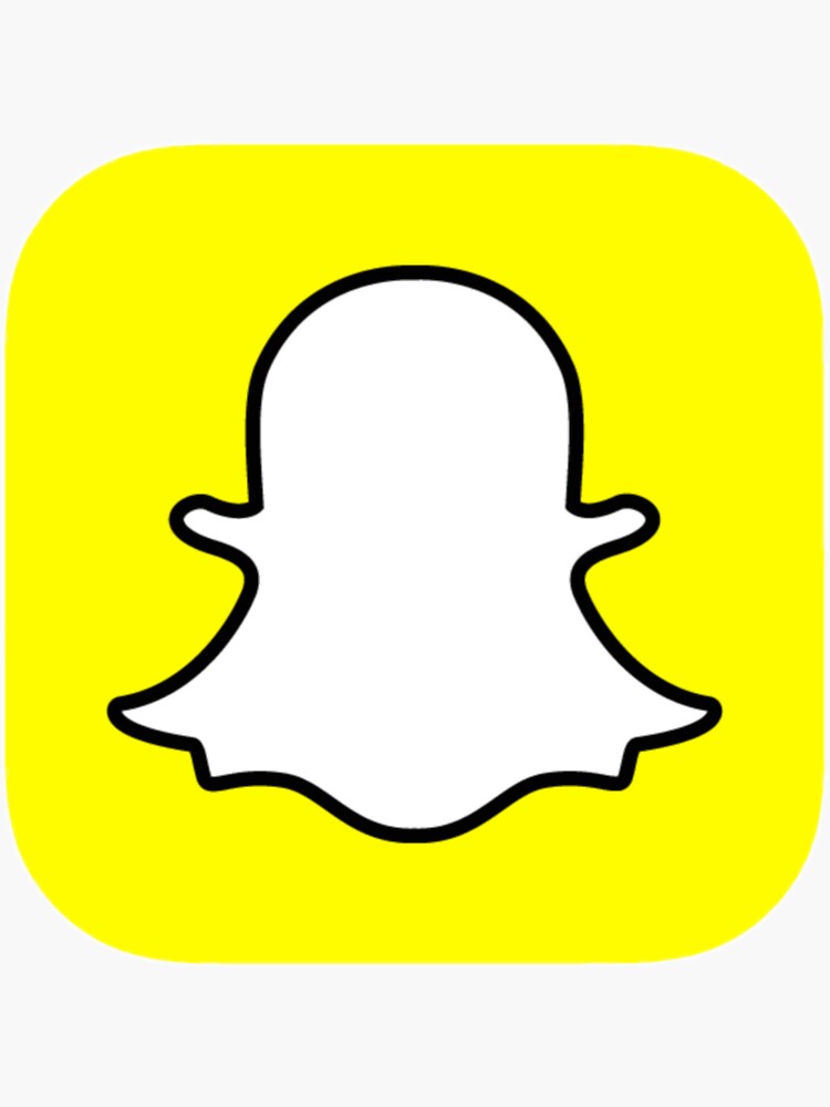 "Snapchat logo" Sticker for Sale by AxHdesigns | Redbubble
