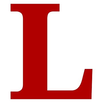 "Red Color Letter L" Poster for Sale by DevineDesignz | Redbubble
