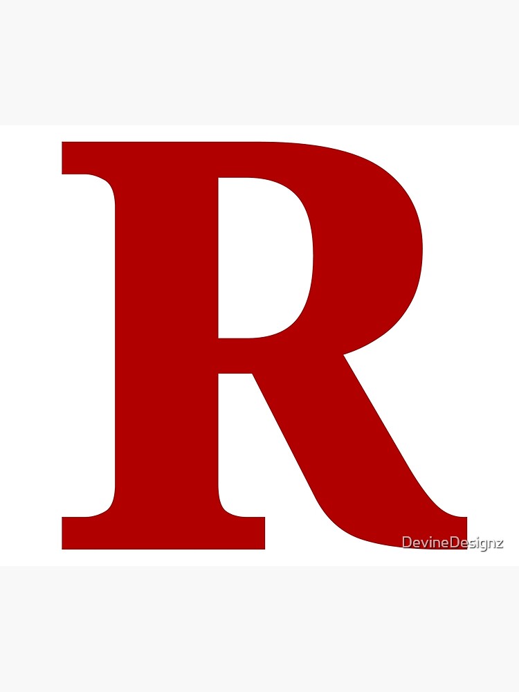 "Red Color Letter R" Poster for Sale by DevineDesignz | Redbubble