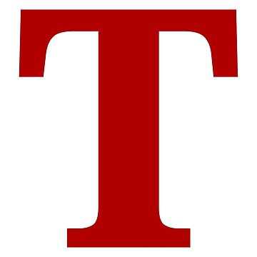 "Red Color Letter T" Poster for Sale by DevineDesignz | Redbubble
