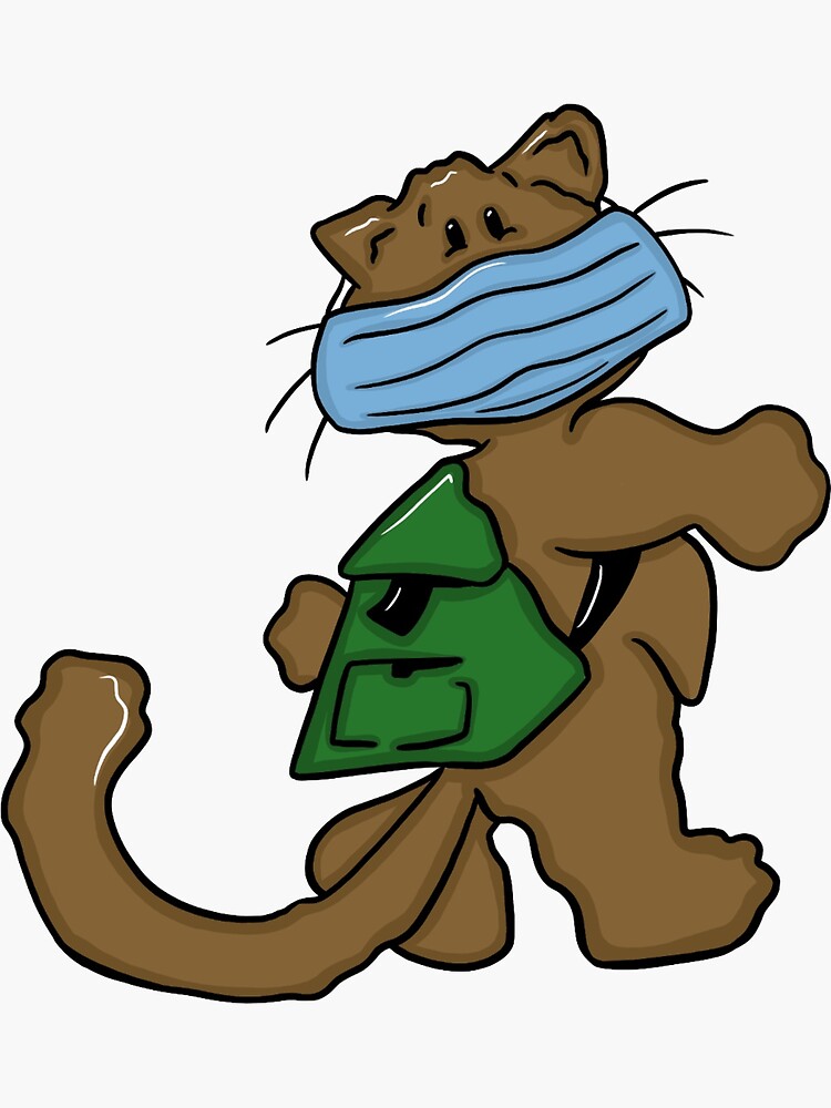 "Wildcat Mask" Sticker for Sale by Charcharleyb | Redbubble