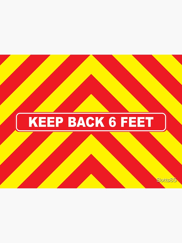 "Fire EMS Keep Back Mask" Sticker for Sale by Botts85 | Redbubble