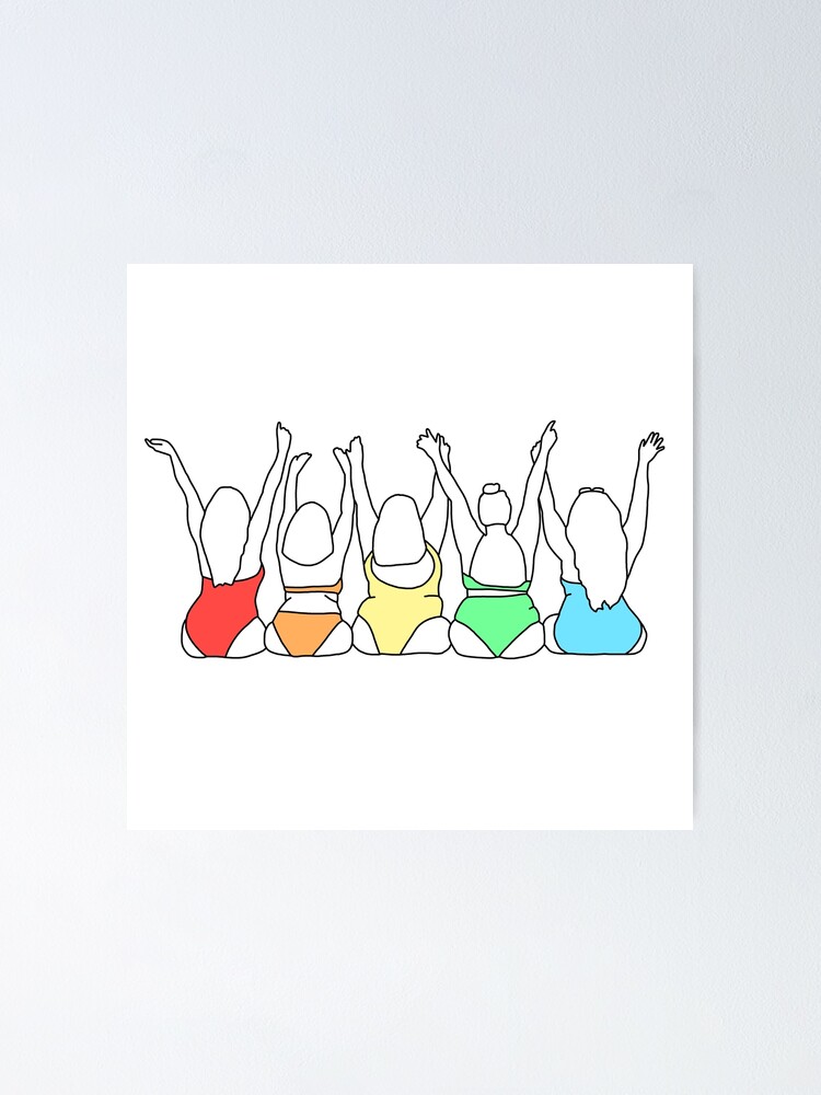 "Rainbow babes" Poster for Sale by Gardinur | Redbubble