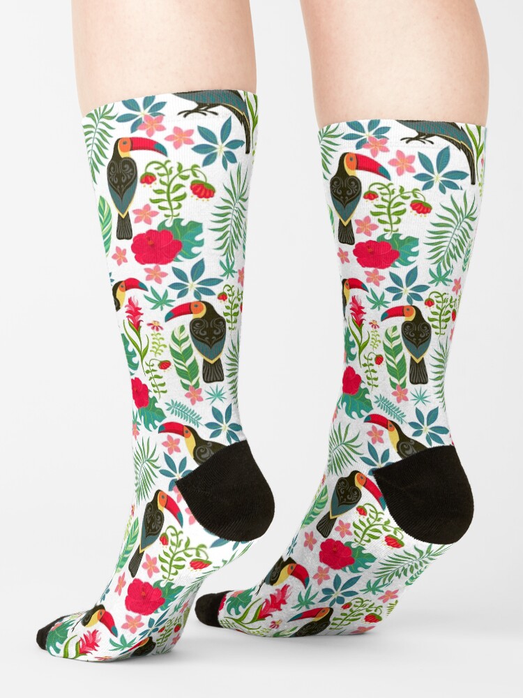 "Floral Toucan" Socks for Sale by BekkaCampbell | Redbubble