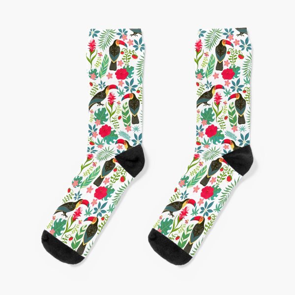 "Floral Toucan" Socks for Sale by BekkaCampbell | Redbubble