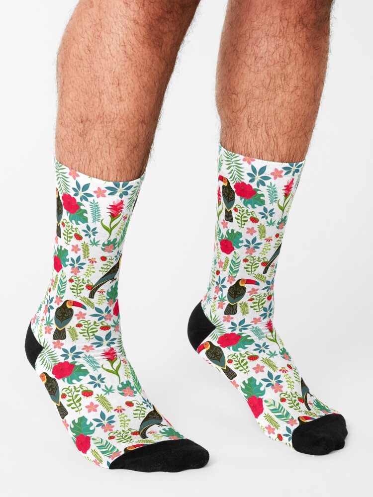 "Floral Toucan" Socks for Sale by BekkaCampbell | Redbubble