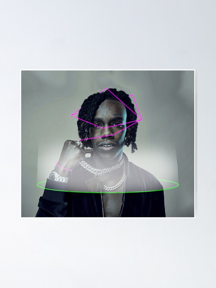 "YNW Melly art" Poster by Dellonyfellony | Redbubble