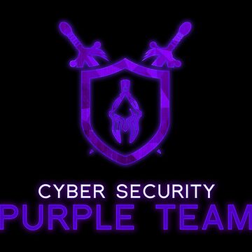 "Cyber Security Purple Team Swords Shield Spartan Matrix Rain - Transp ...