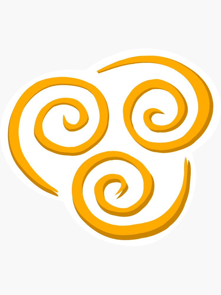 "Air Symbol - Avatar the Last Airbender " Sticker by allinan | Redbubble
