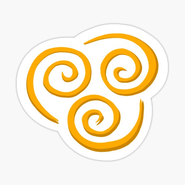 "Air Symbol - Avatar the Last Airbender " Sticker by allinan | Redbubble