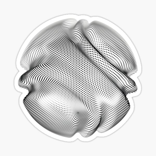 "Crazy Dots Circle" Sticker by mischellero | Redbubble