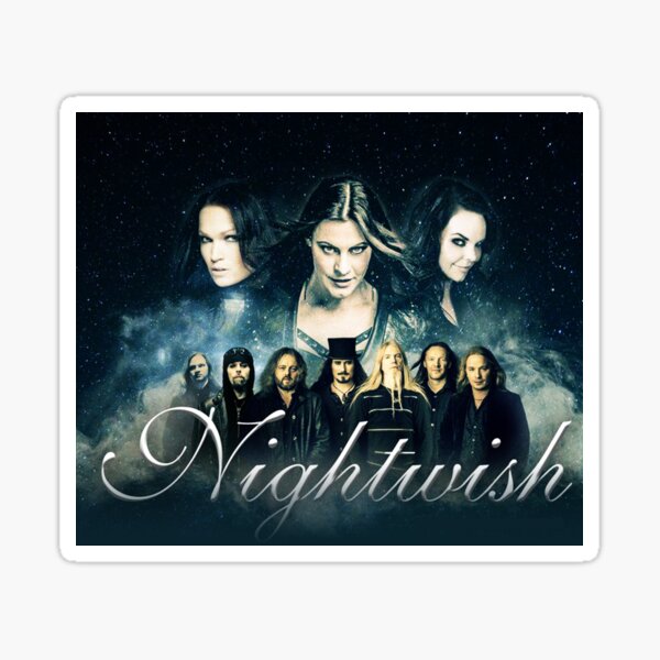 "nightwish band rock favorite" Sticker by mduesbury5s | Redbubble