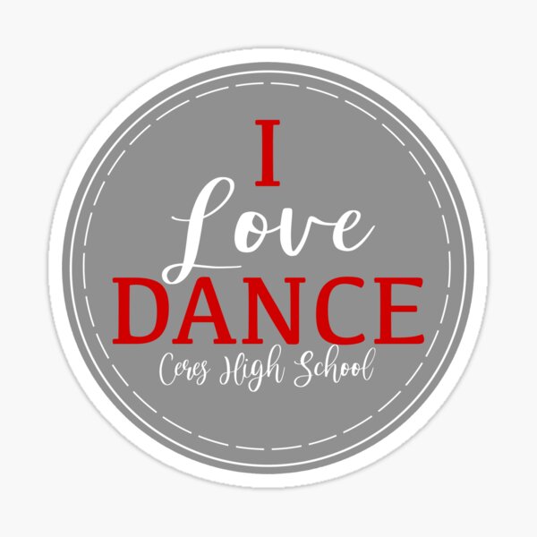 "I Love Dance Sticker " Sticker by elenadesignsco | Redbubble
