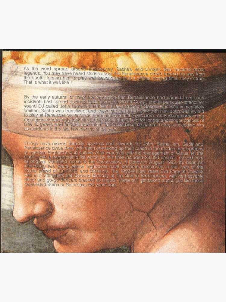 "Renaissance By Sasha and John Digweed Album Art Cover" Poster by ...