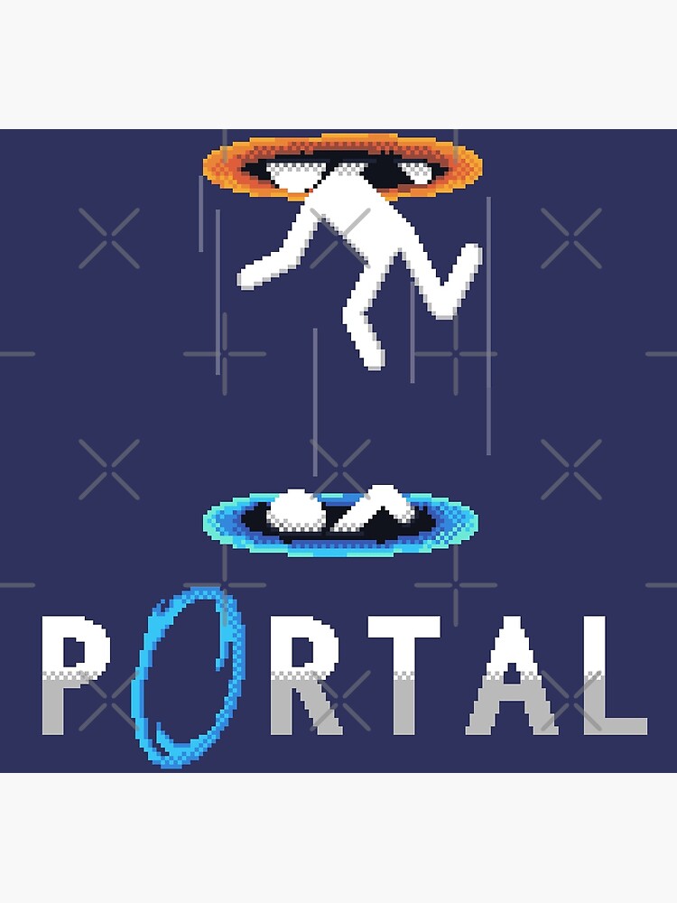 "Portal Guy" Poster for Sale by PixelBoy69 | Redbubble