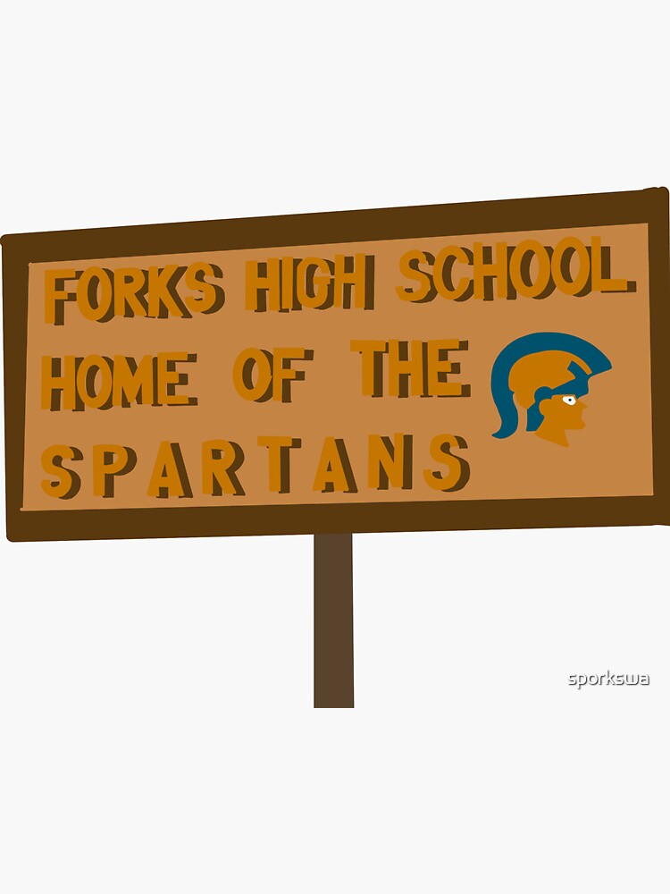 "Forks High School Logo Twilight" Sticker for Sale by sporkswa | Redbubble