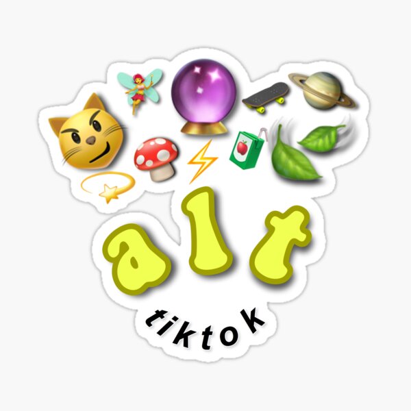 "alt tiktok" Sticker for Sale by karinau1 | Redbubble