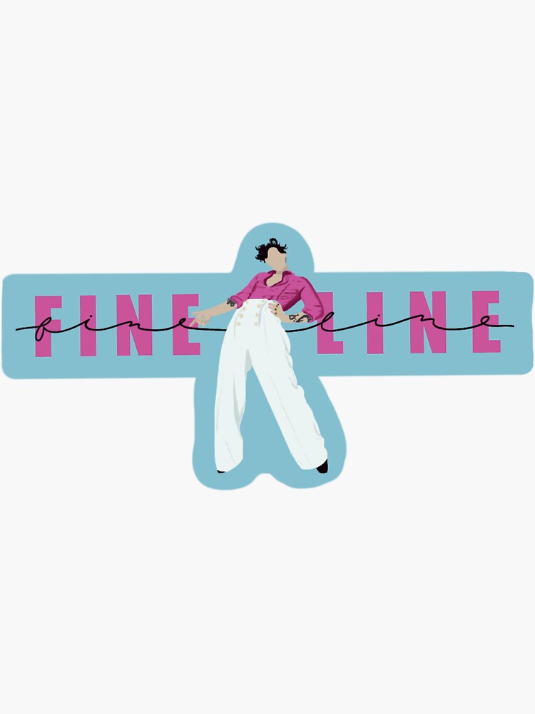 "fine line " Sticker by trinrose | Redbubble