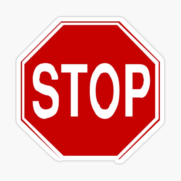 "STOP Traffic Sign" Sticker for Sale by BoldPetal | Redbubble