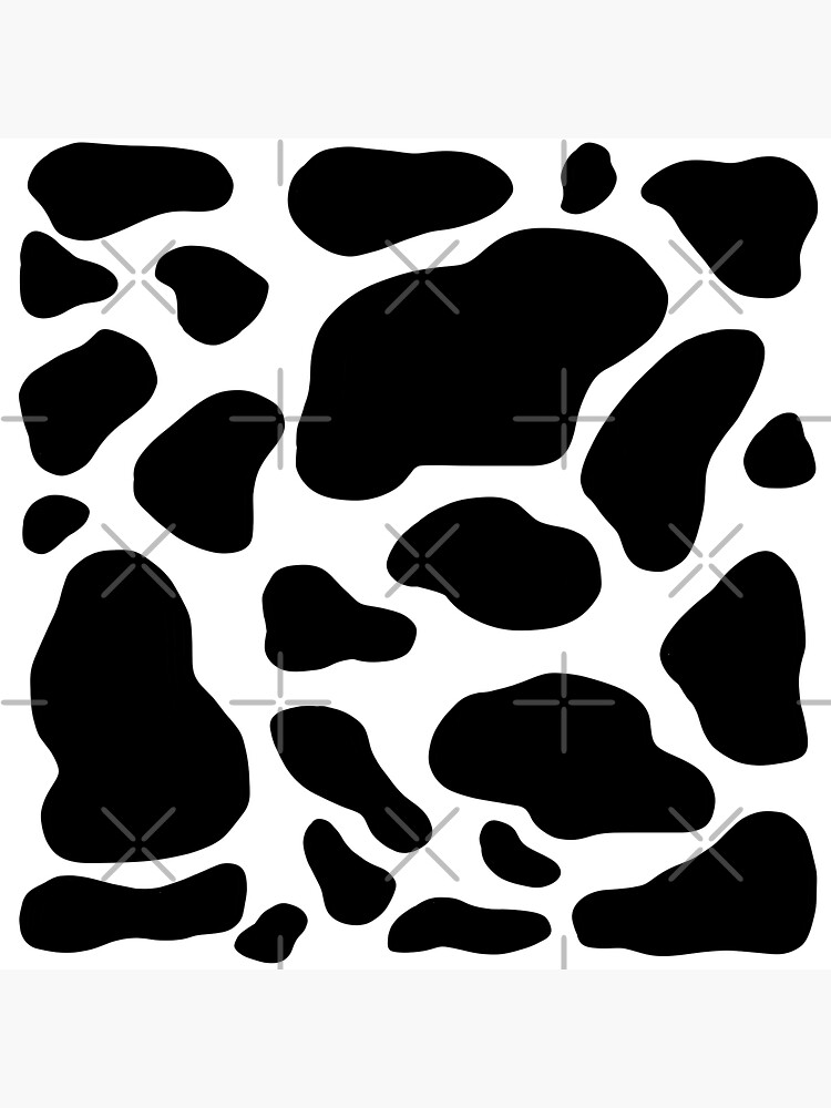 "Black Cow Print" Sticker for Sale by arianalb | Redbubble