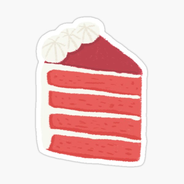 "Red Velvet Cake" Sticker by nissa20 | Redbubble