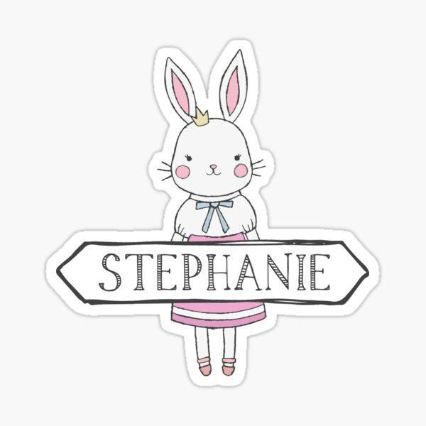 "Stephanie" Sticker by A-Personalised | Redbubble