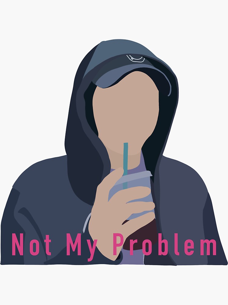 "NCT Johnny "Not My Problem"" Sticker for Sale by mumuswiss | Redbubble