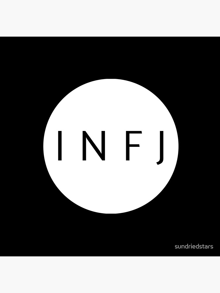 "INFJ MBTI Myers Briggs Personality Type Simple Design" Art Print for ...