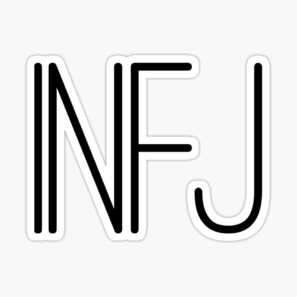 "MBTI INFJ minimal design" Sticker for Sale by sundriedstars | Redbubble