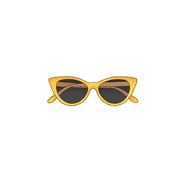 "Sunglasses" Sticker for Sale by eunicedesigns | Redbubble