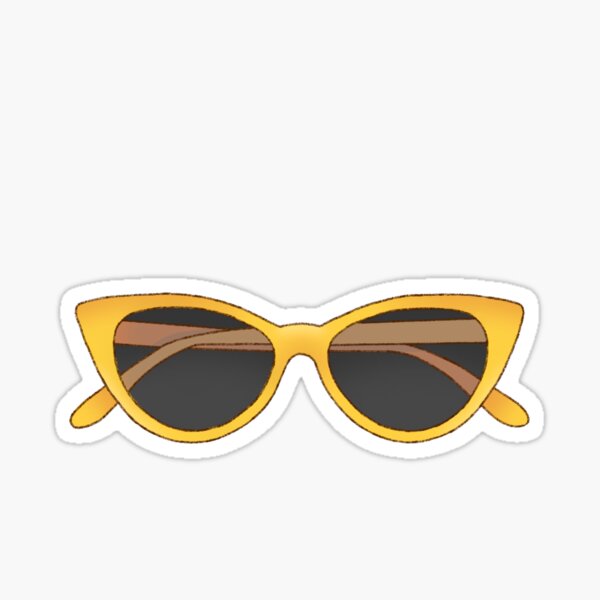 "Sunglasses" Sticker for Sale by eunicedesigns | Redbubble