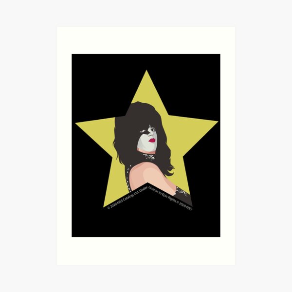 "KISS - The Starchild - Star Symbol Vector Illustration" Art Print by ...