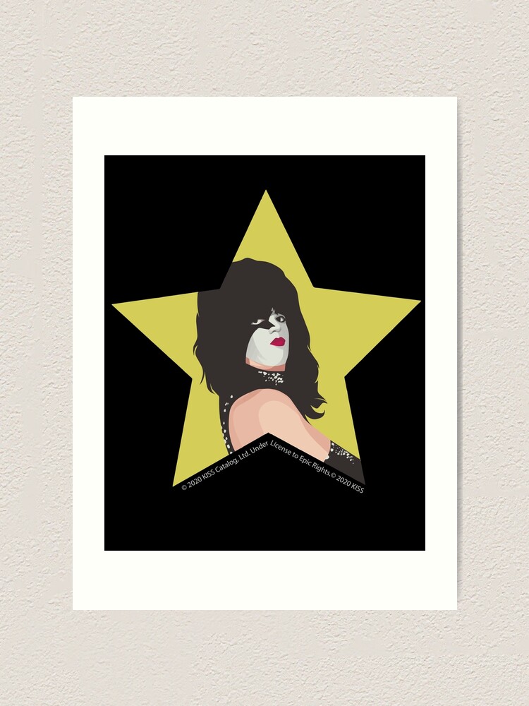 "KISS - The Starchild - Star Symbol Vector Illustration" Art Print by ...