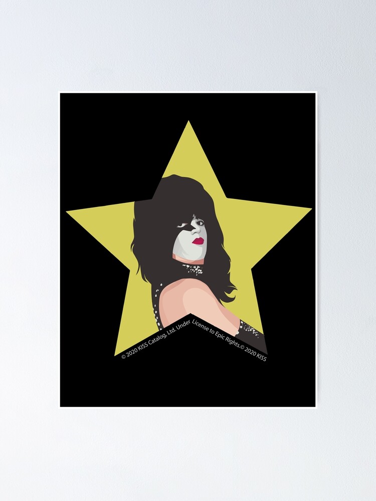 "KISS - The Starchild - Star Symbol Vector Illustration" Poster for ...
