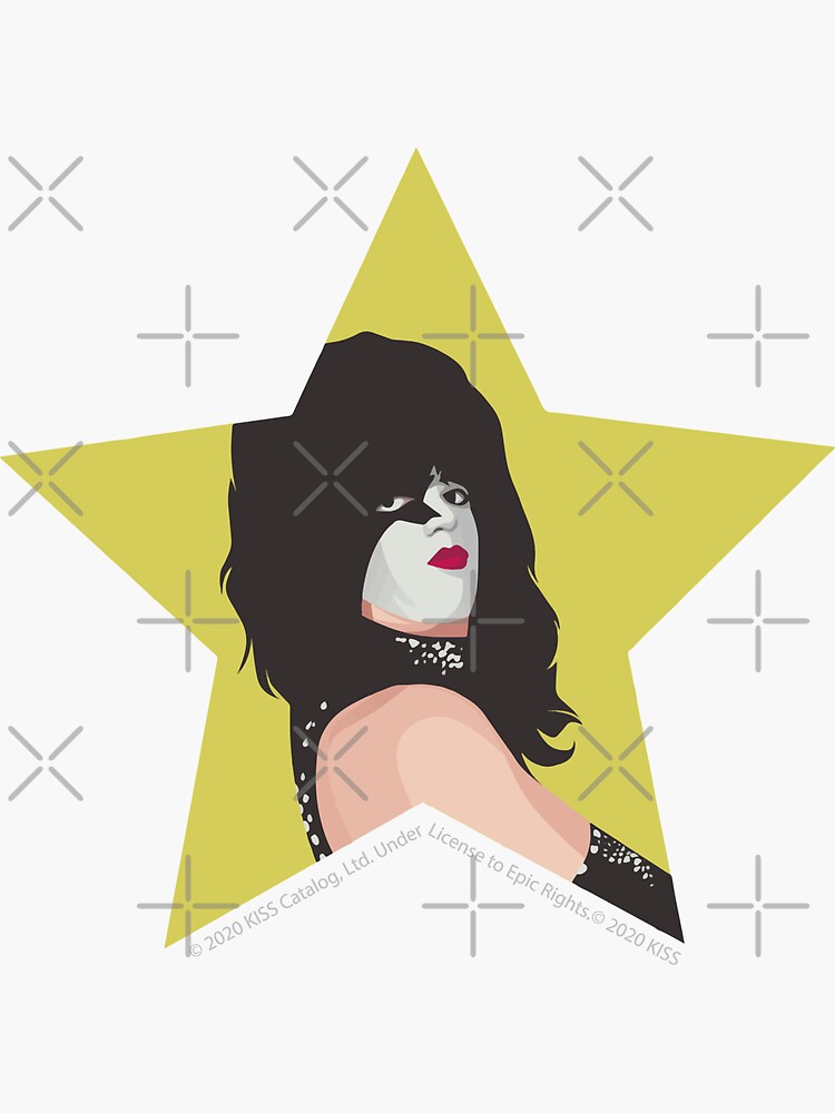 Pegatina «KISS - The Starchild - Ilustración de vector de símbolo de ...