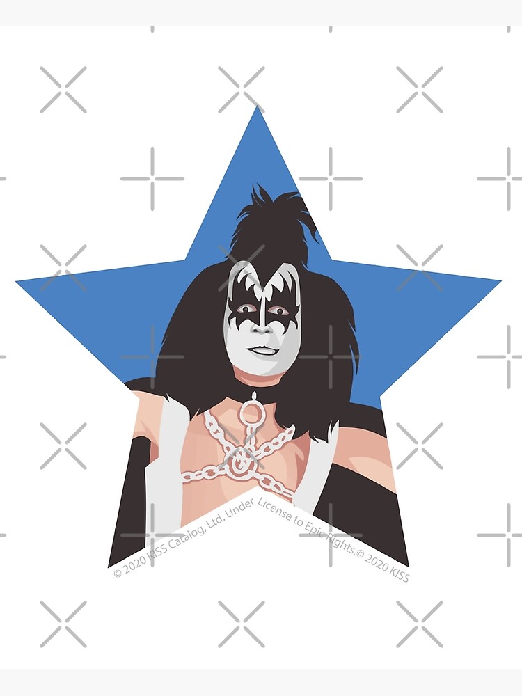 "KISS - The Demon - Star Vector Illustration" Poster by kissfanatic ...