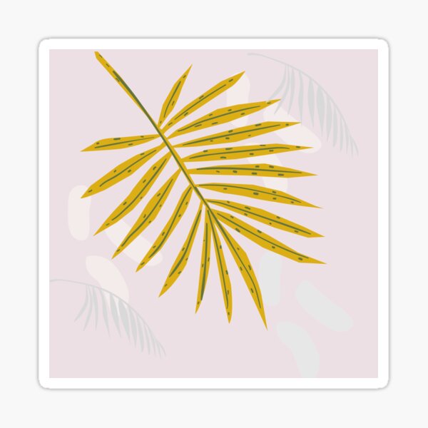 "Tropical Palm Leaf" Sticker for Sale by lifelifestyle | Redbubble