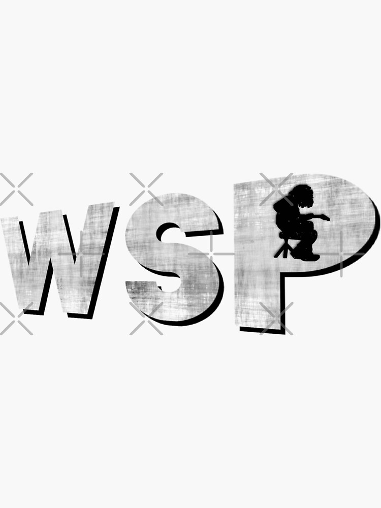 "WSP Word Art " Sticker by Sleepygirl2010 | Redbubble