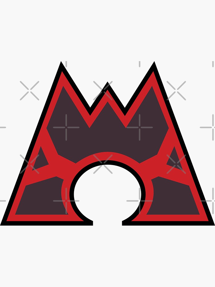 "Team Magma" Sticker for Sale by IslandDesignArt | Redbubble