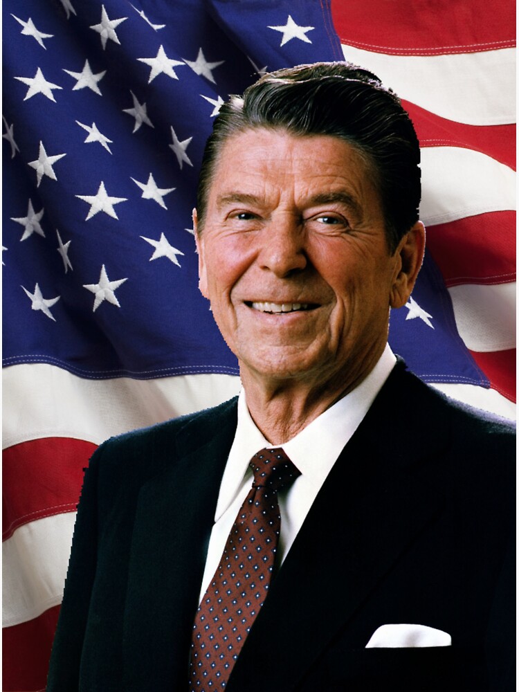 "Ronald Reagan" Sticker by thehilljordan | Redbubble