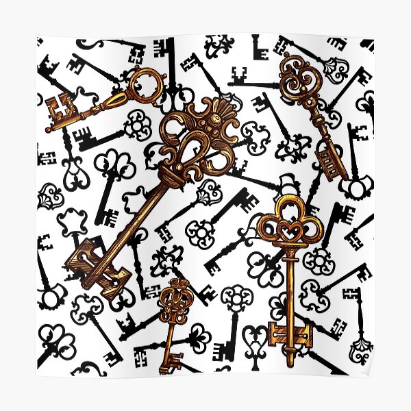 "Vintage Keys, Keys, Keys" Poster for Sale by Meson1 | Redbubble