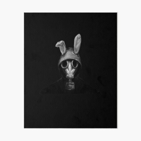 "Black Rabbit Scary Rabbit " Art Board Print for Sale by deen3k | Redbubble