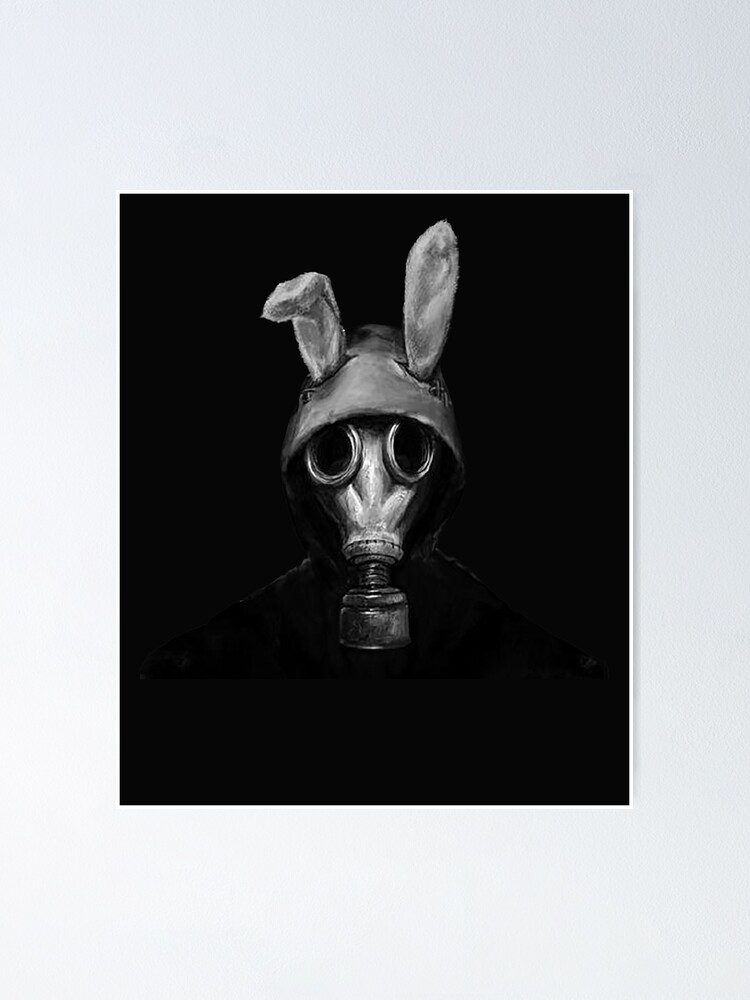 "Black Rabbit Scary Rabbit " Poster by deen3k | Redbubble