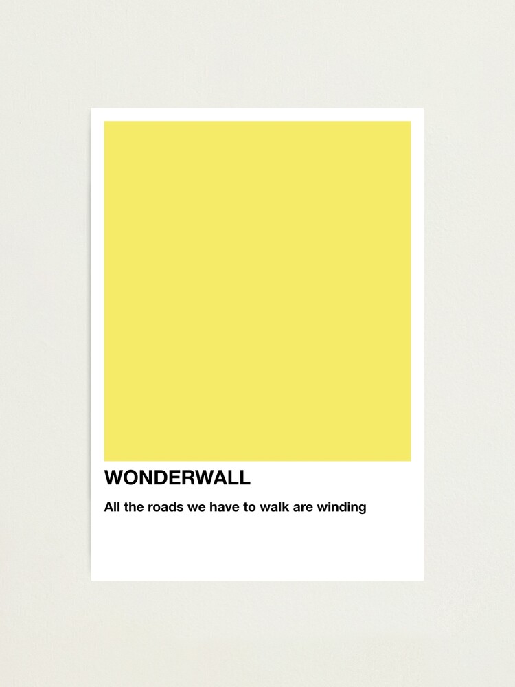 "Wonderwall Pantone Color Swatch" Photographic Print for Sale by ...
