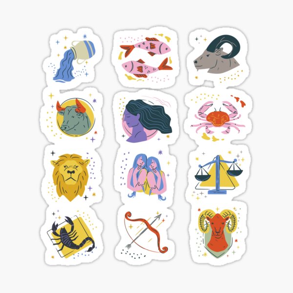 "Zodiac Signs" Sticker by vijetb29 | Redbubble