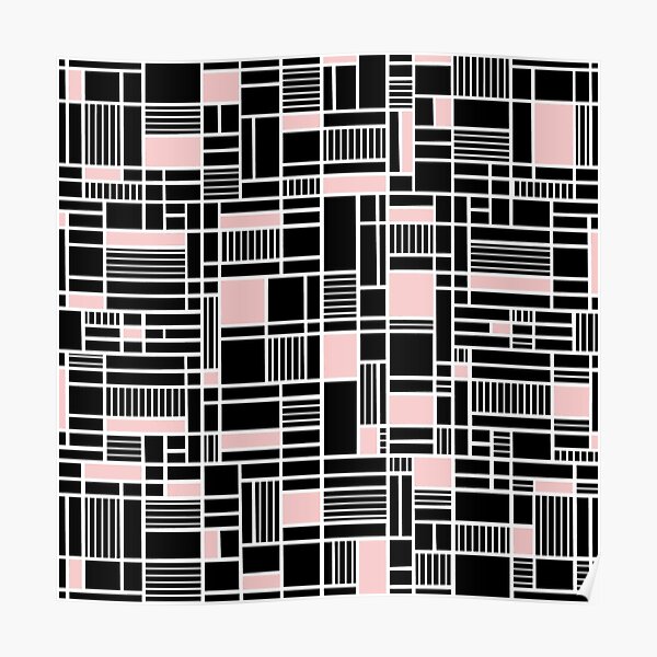 Póster «Mapa de líneas rubor» de ProjectM | Redbubble