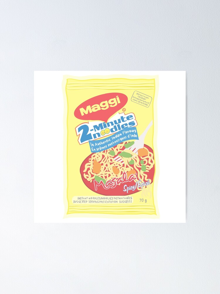 "Maggi Noodles" Poster by hufsa-creations | Redbubble