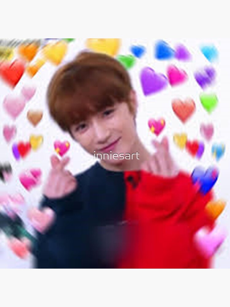 "txt beomgyu heart" Sticker for Sale by inniesart | Redbubble