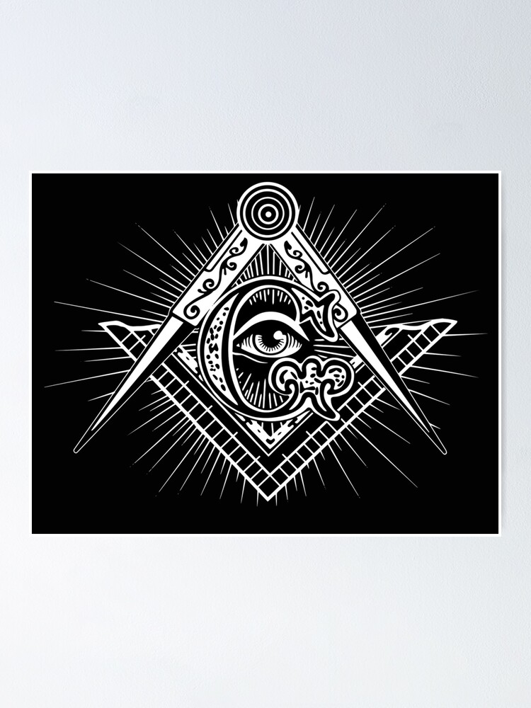 "Freemasonry, Compass Design" Poster by HelsinkiFashion | Redbubble