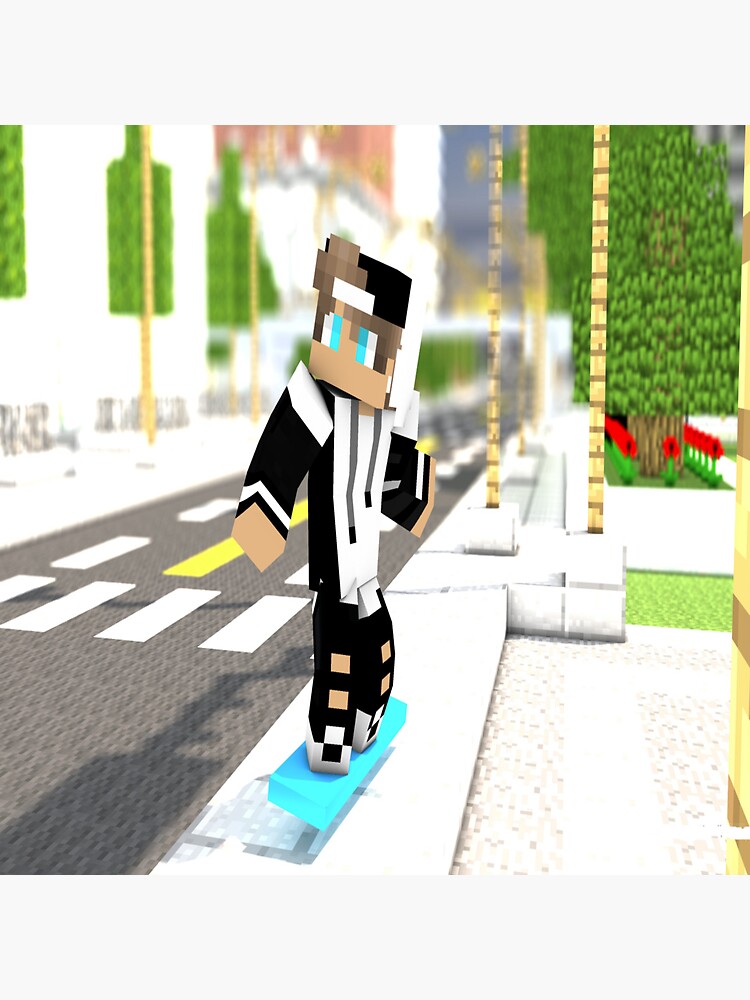 "minecraft boy/ cool minecraft boy/ minecraft skater boy /best game ...